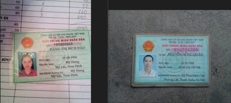 Share 999+ phôi CMND PSD 2 mặt, CMND cầm tay kèm mặt